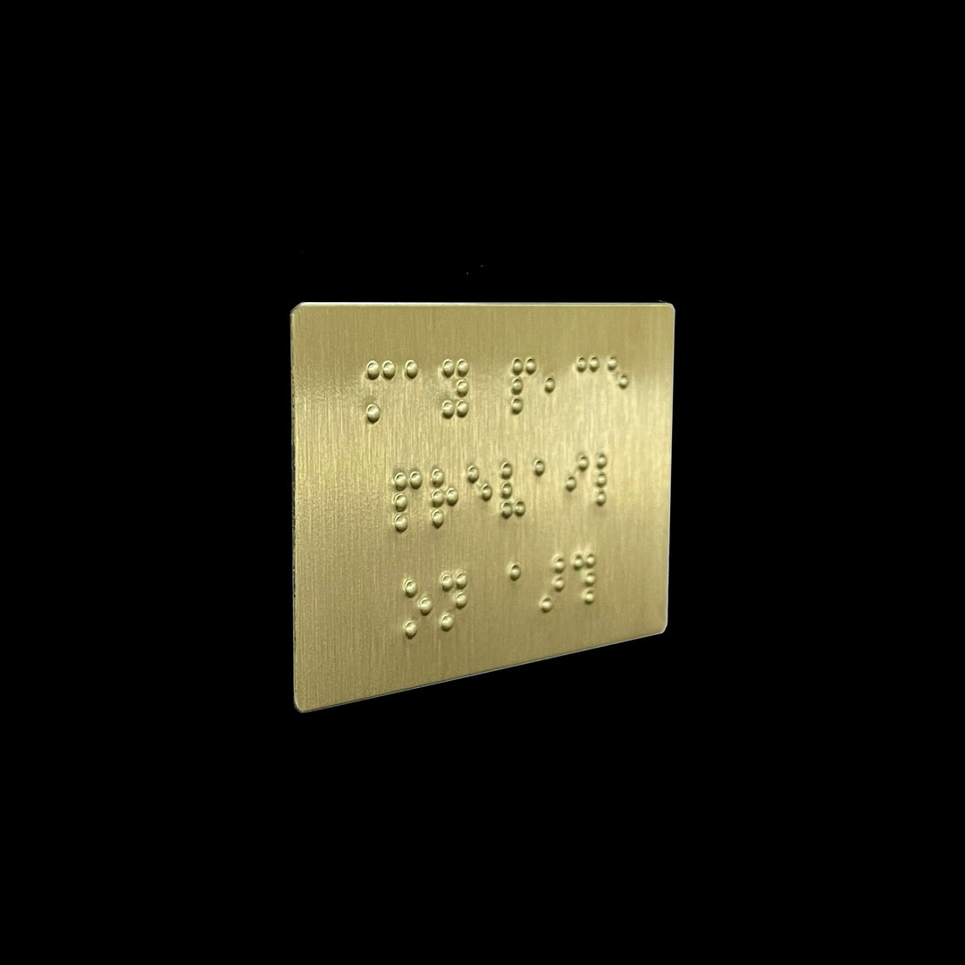 Braille Plate – Peace Pole Makers USA